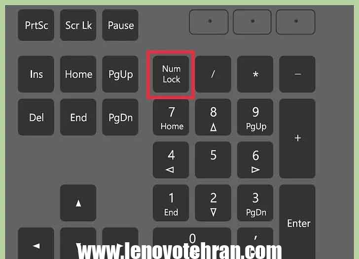 راهنمای جامع استفاده از کلید NumLock در لپ‌ تاپ لنوو